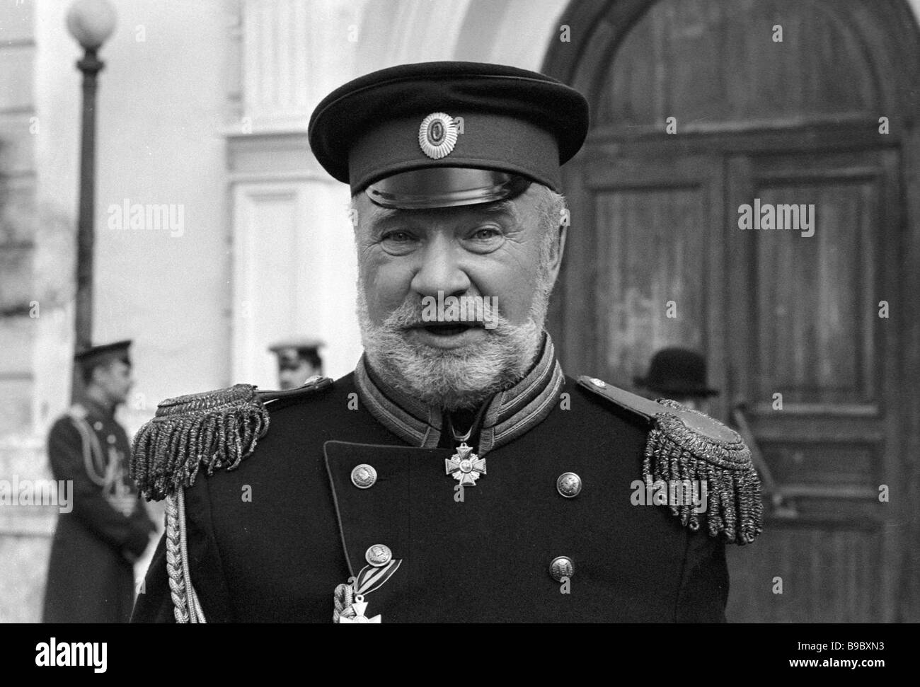 Actor Igor Kashintsev as a Moscow city administrator during the making ...