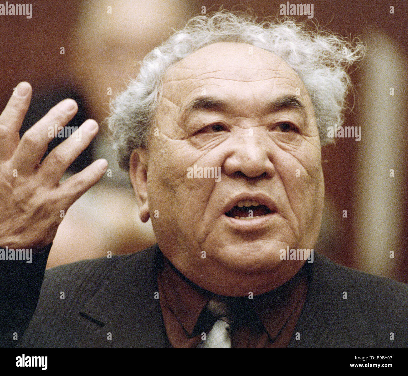 Writer David Kugultinov addressing the 3rd extraordinary Congress of ...