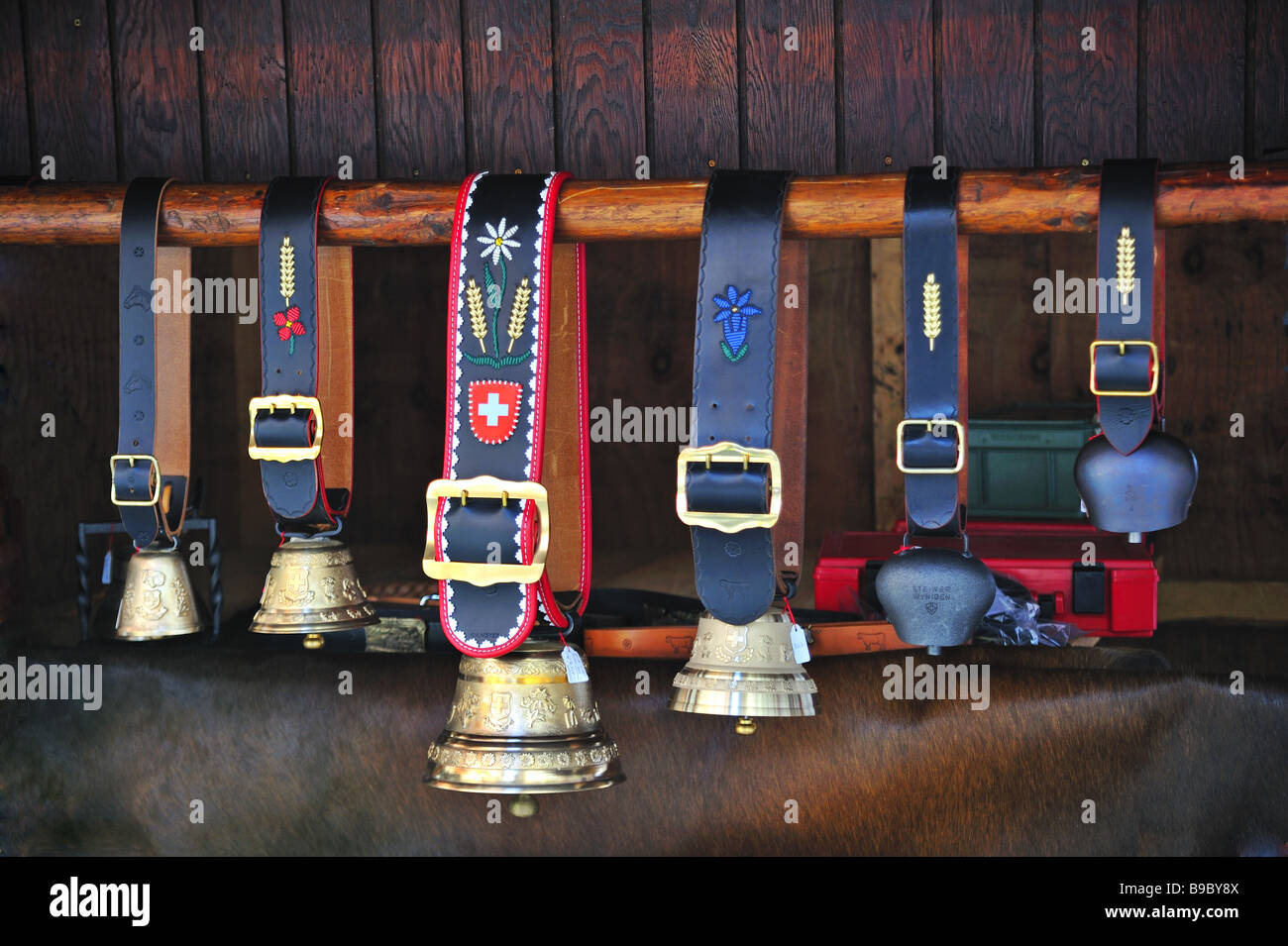 Traditional swiss cowbells hi-res stock photography and images - Alamy