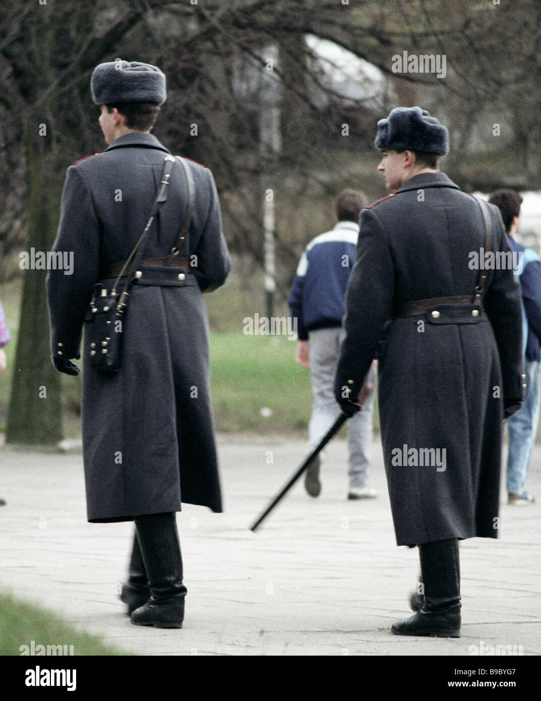 Police in Vilnius Stock Photo - Alamy