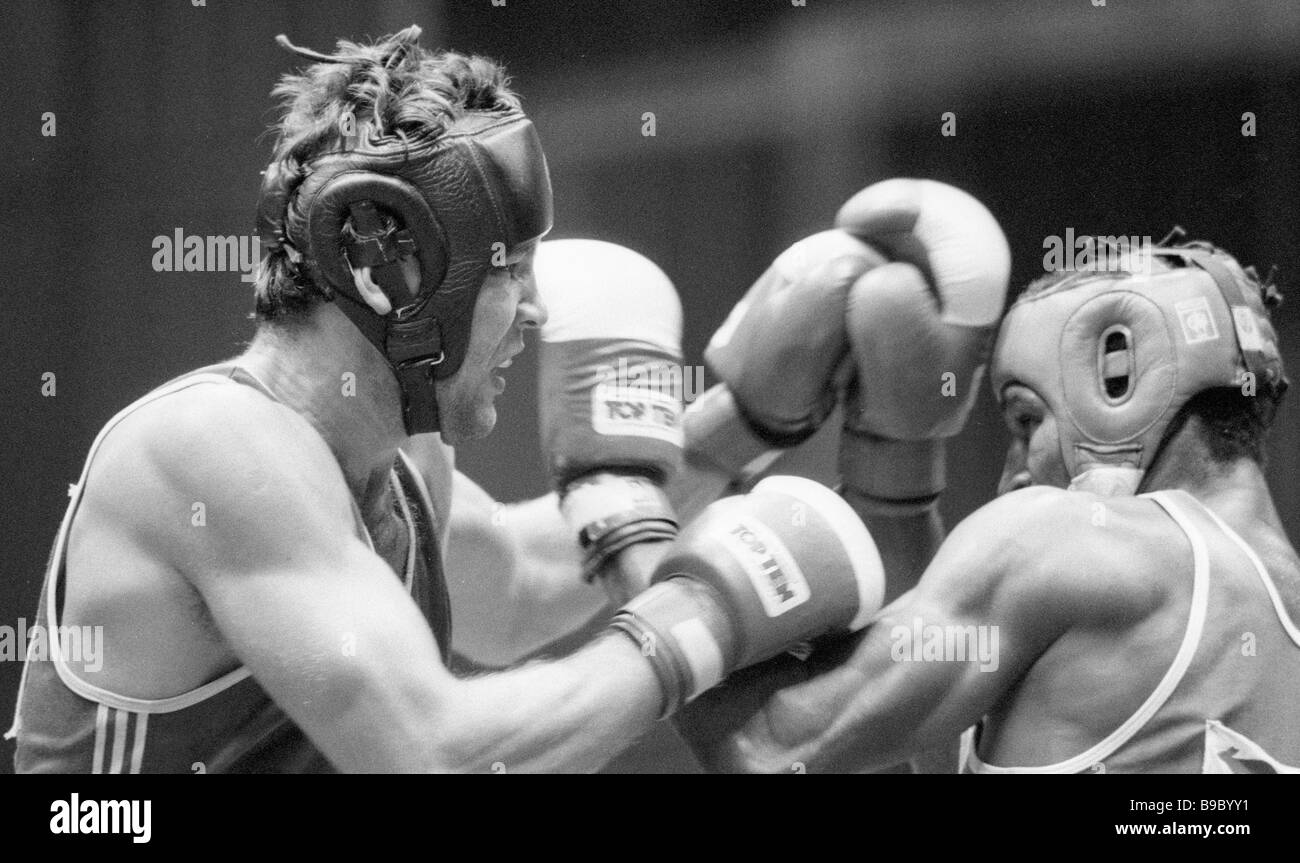 Boxer from East Germany Henry Maske three time champion of Europe and ...