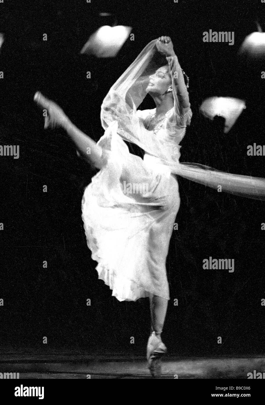 Actress Natalia Ledovskaya as Juliet in Prokofiev s ballet Romeo and ...