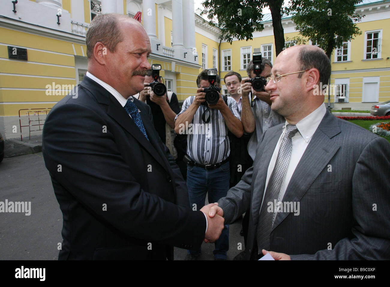 Rodina party leader Alexander Babakov and Igor Zotov leader of the ...