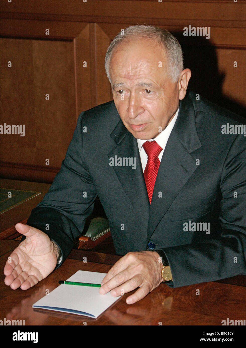 Dagestani President Mukhu Aliyev at the Russian presidential residence ...