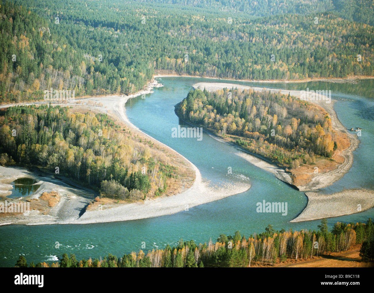 Katun river valley Stock Photo - Alamy