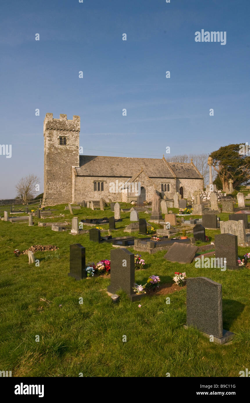 St Mary's Hill Parish Church near Bridgend in South Wales Stock Photo ...