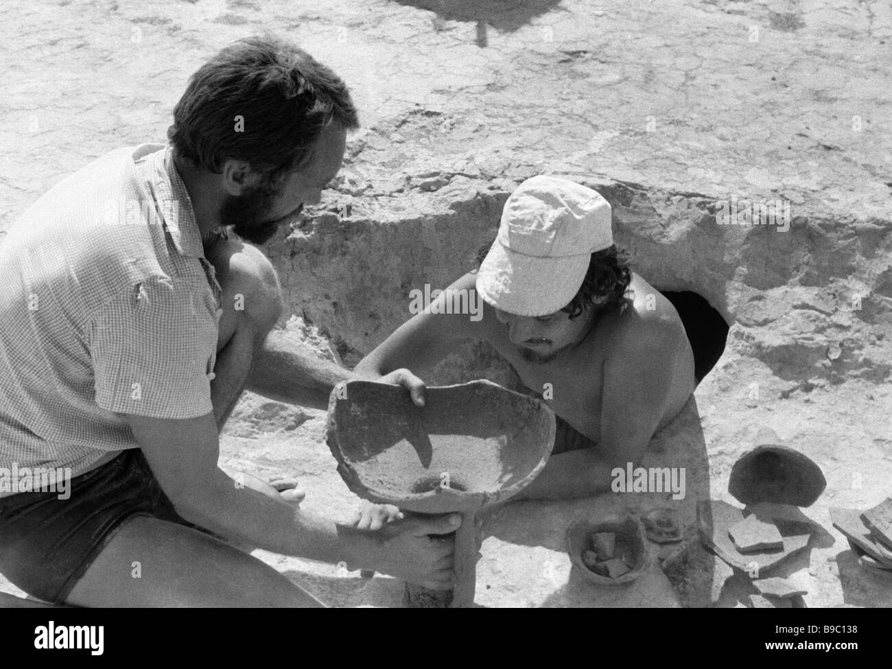 Members of an archaeological expedition of the Archaeology Institute of ...