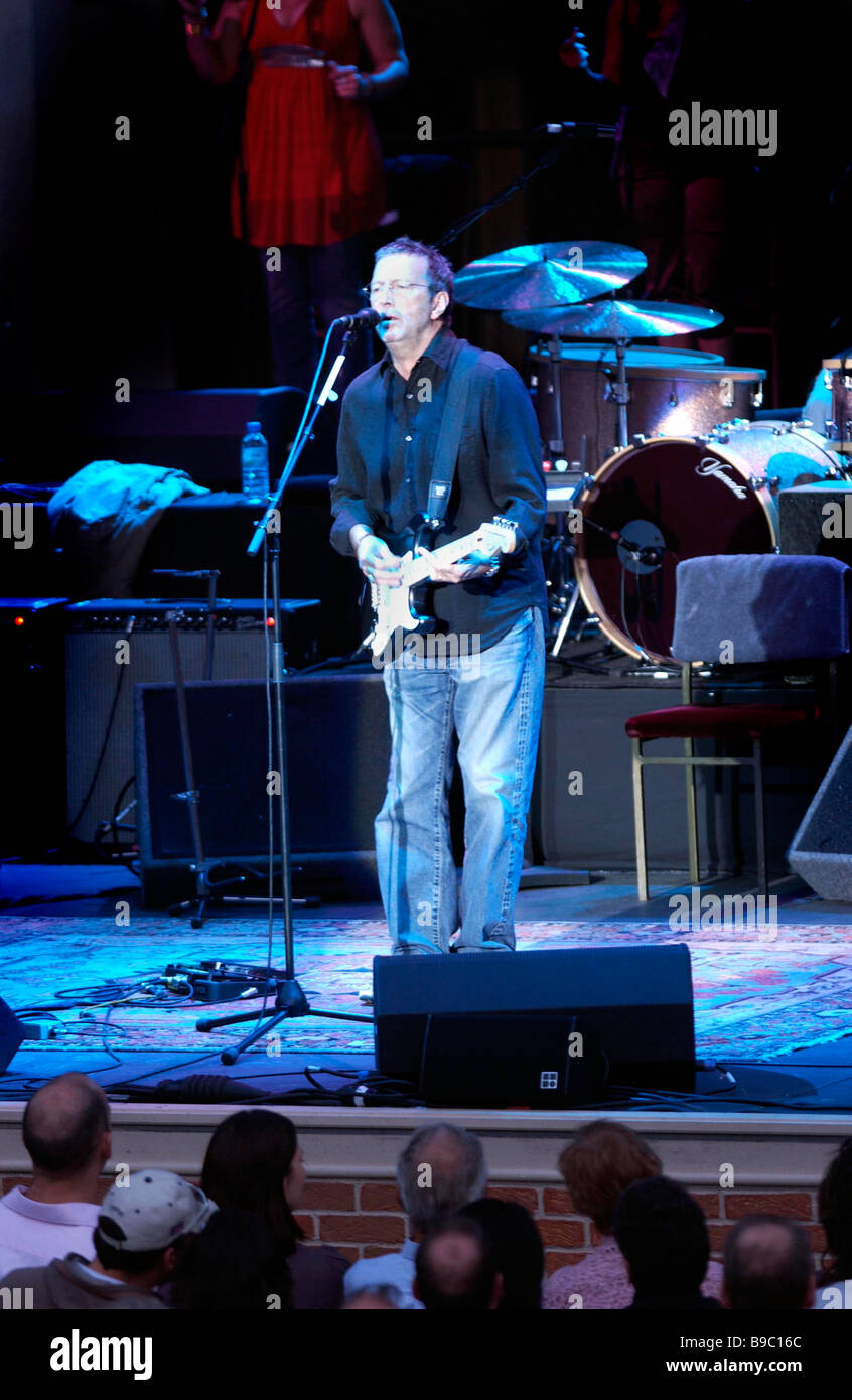 Eric Clapton at the Hampton Court Palace Music Festival, Surrey ...