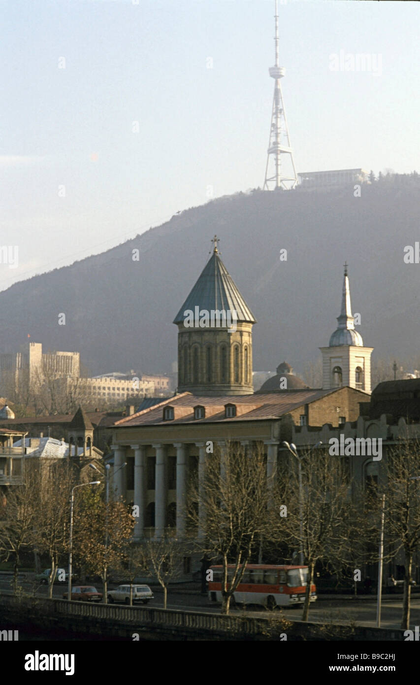The Sion Cathedral one of the oldest buildings in Tbilisi as seen from ...