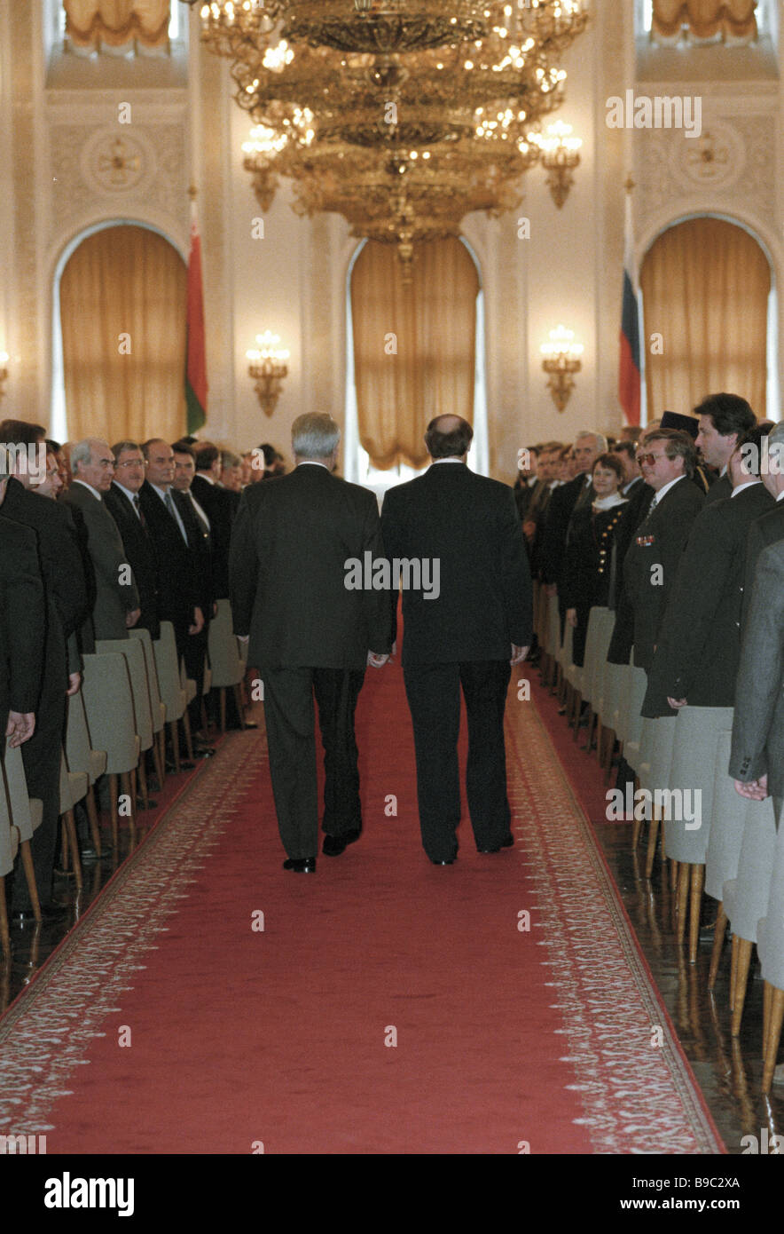 A ceremony of signing the Treaty on developing integration between ...
