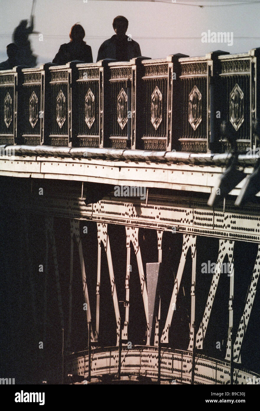 The Palace Bridge in St Petersburg Stock Photo - Alamy