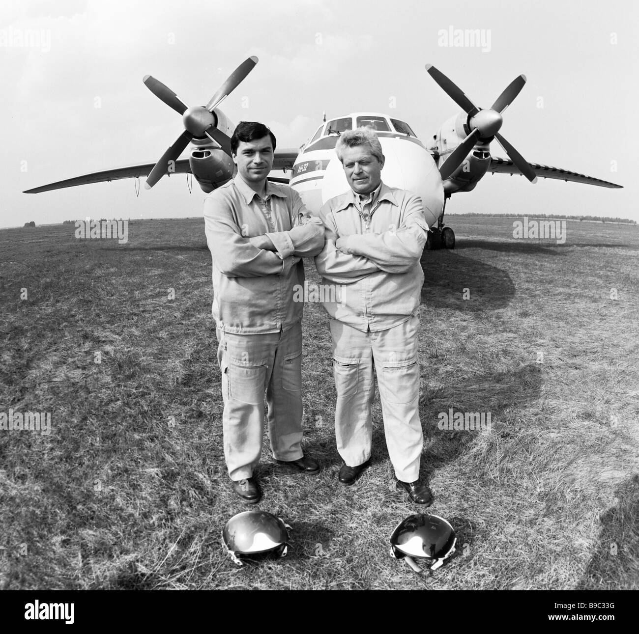 Test pilots of Antonov design bureau father right and son left ...