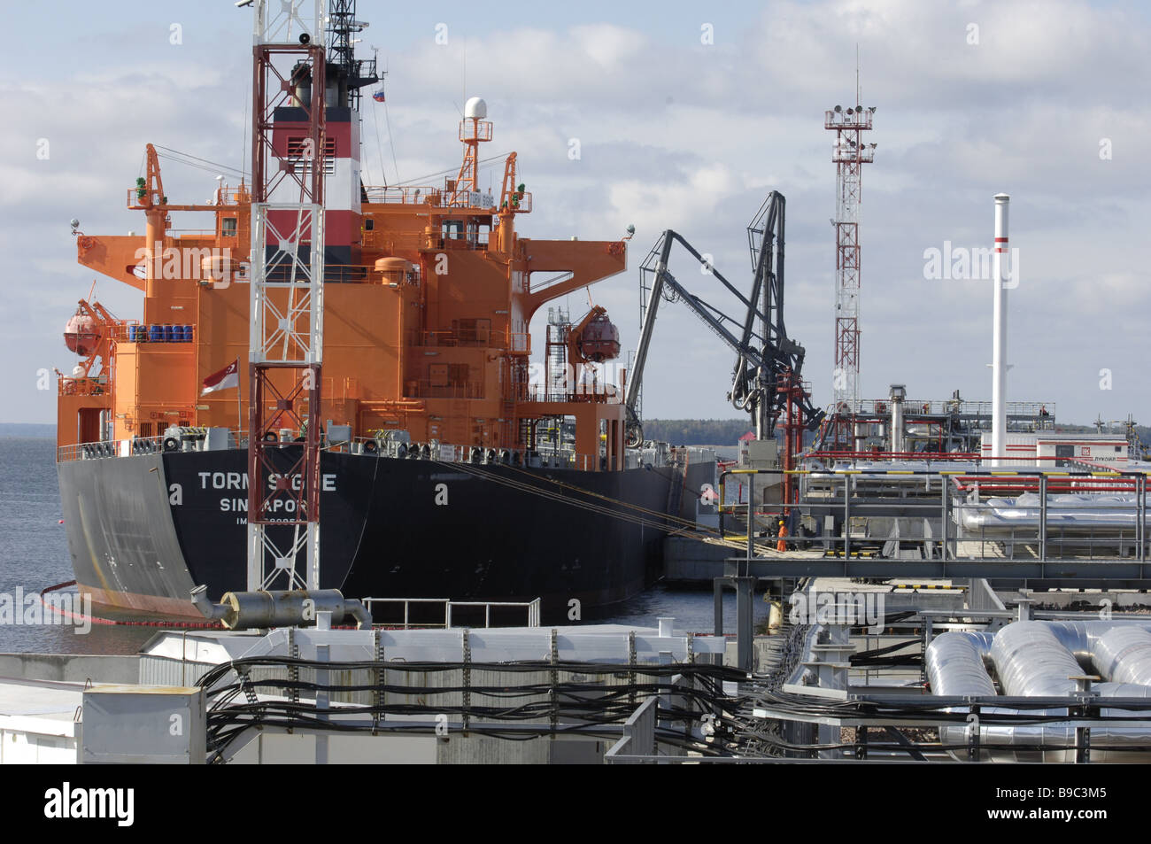 The Lukoil II transshipment terminal on the Vysotsky Island Its rated ...