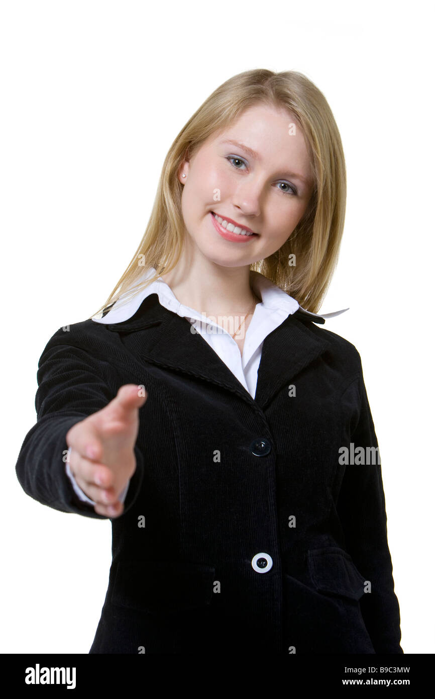 White suit extending hi-res stock photography and images - Alamy