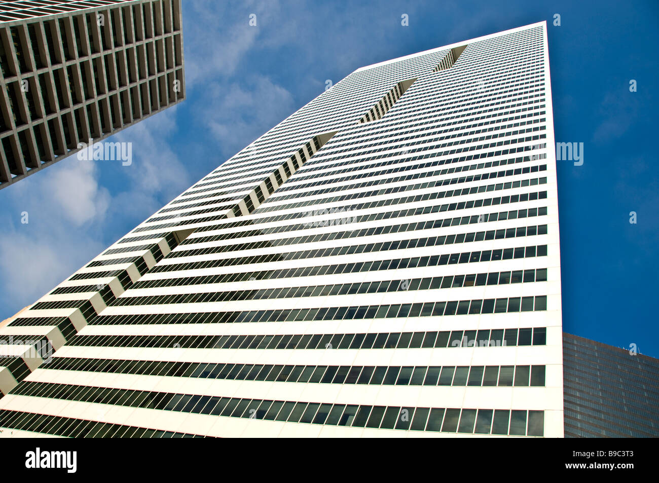 Towering white building skyscraper downtown Houston Texas tx skyline ...