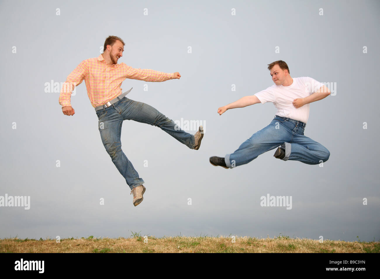 fight fly man Stock Photo - Alamy
