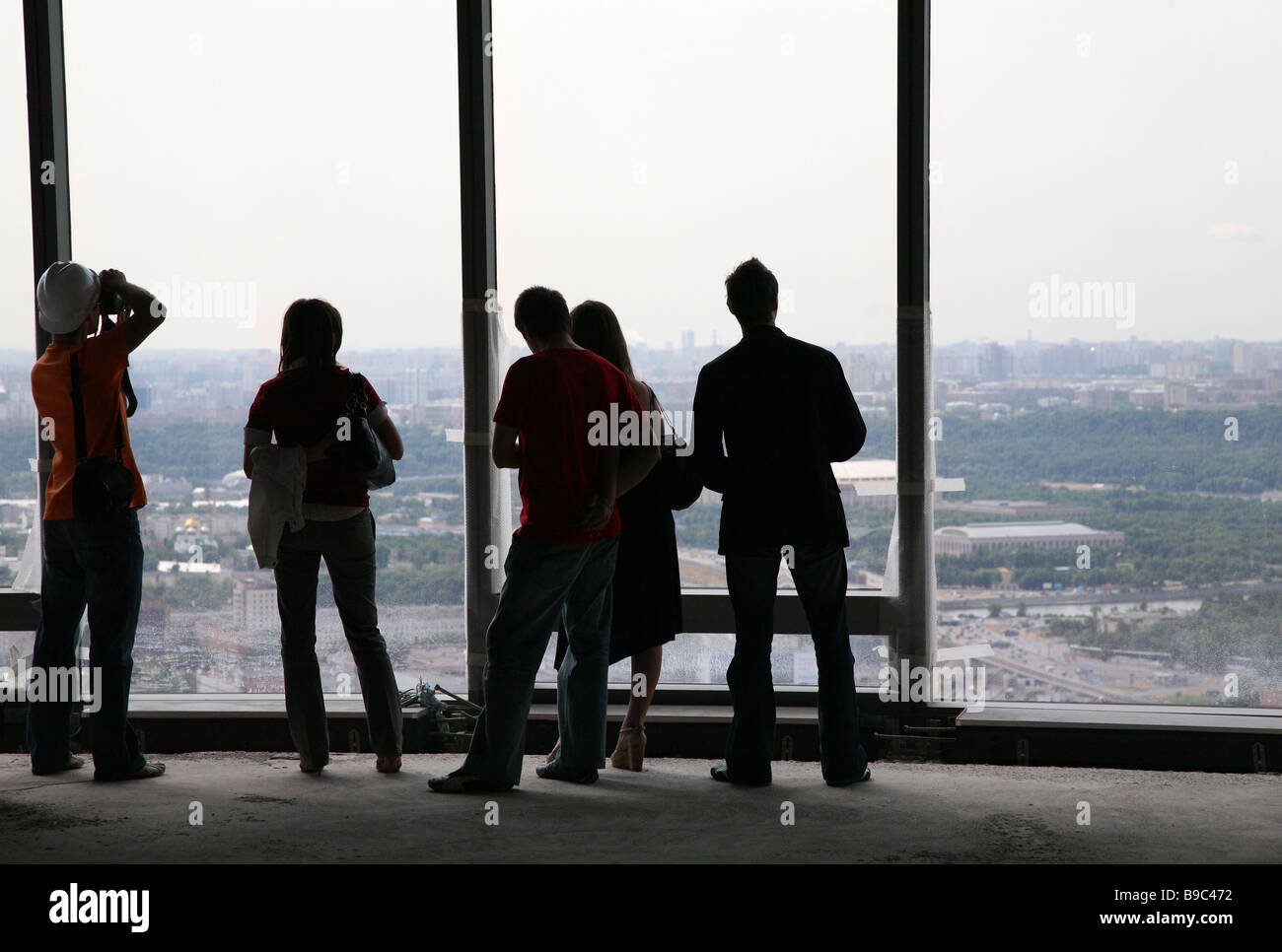 people against the window Stock Photo - Alamy