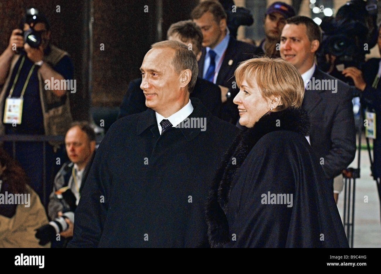 Russian President Vladimir Putin and his wife Lyudmila at the Isaac s ...