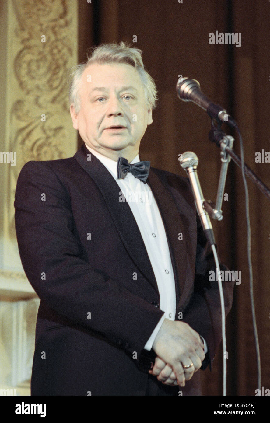 People s artist of the USSR Oleg Tabakov at the 1998 USSR ...