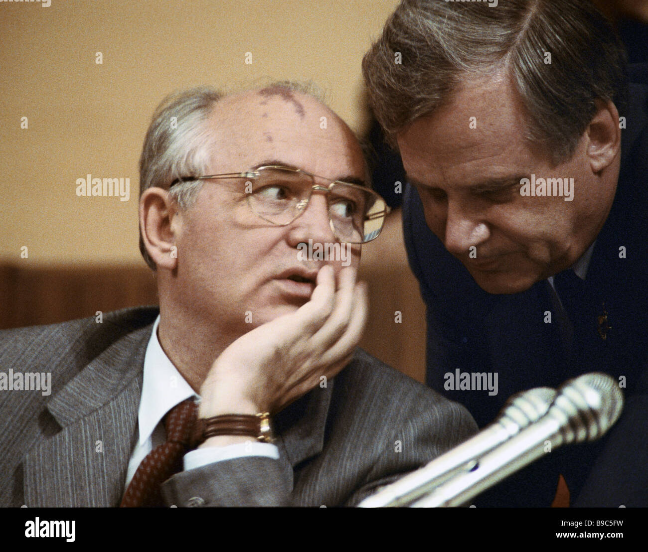 Mikhail Gorbachev general secretary of the CPSU Central Committee left ...