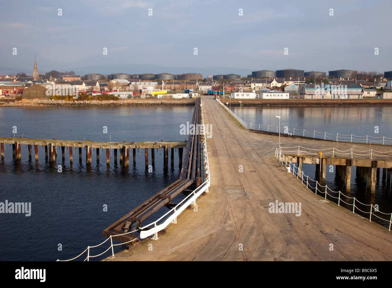 Admiralty Pier and Invergordon, Cromarty Firth, Scotland, UK Stock ...