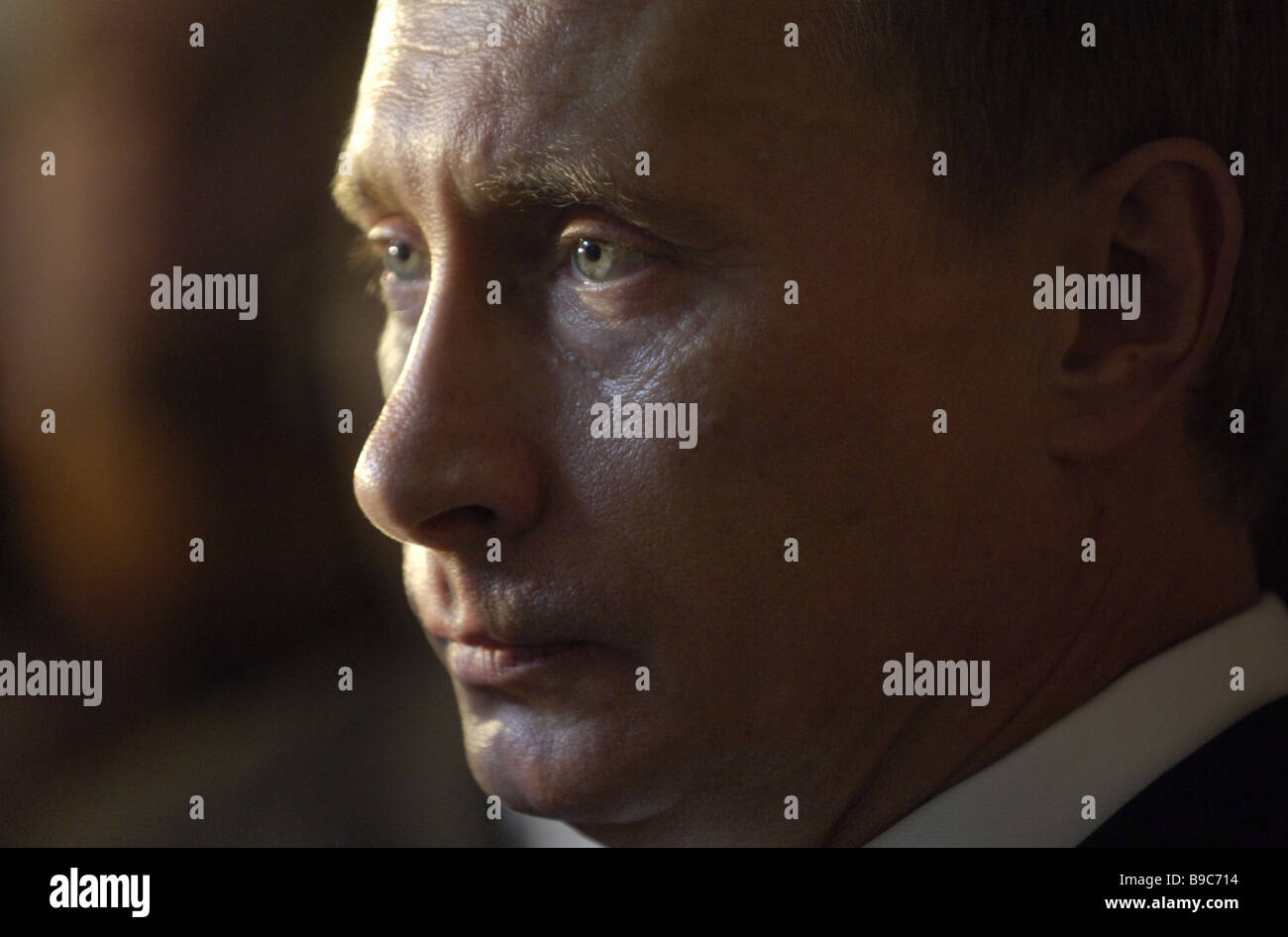 Russian President Vladimir Putin visiting the Kaliningrad Region Stock ...