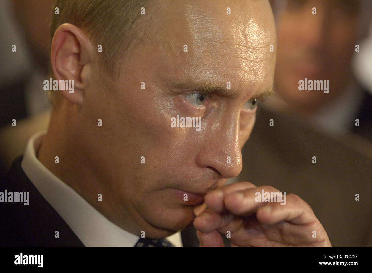 Russian President Vladimir Putin visiting the Kaliningrad Region Stock ...