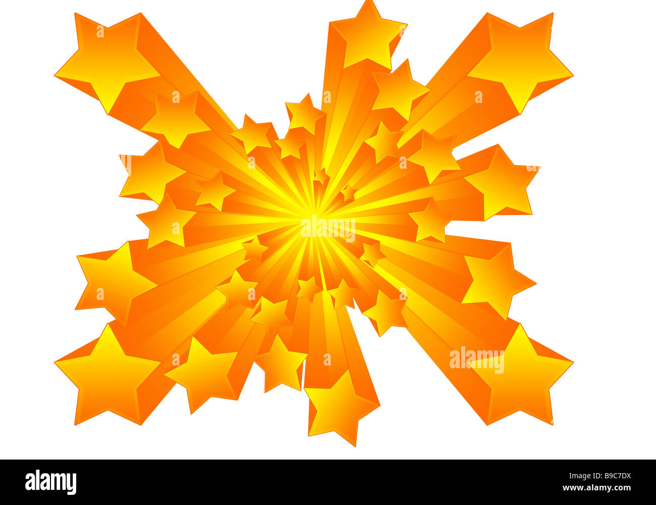 Exploding star Cut Out Stock Images & Pictures - Alamy