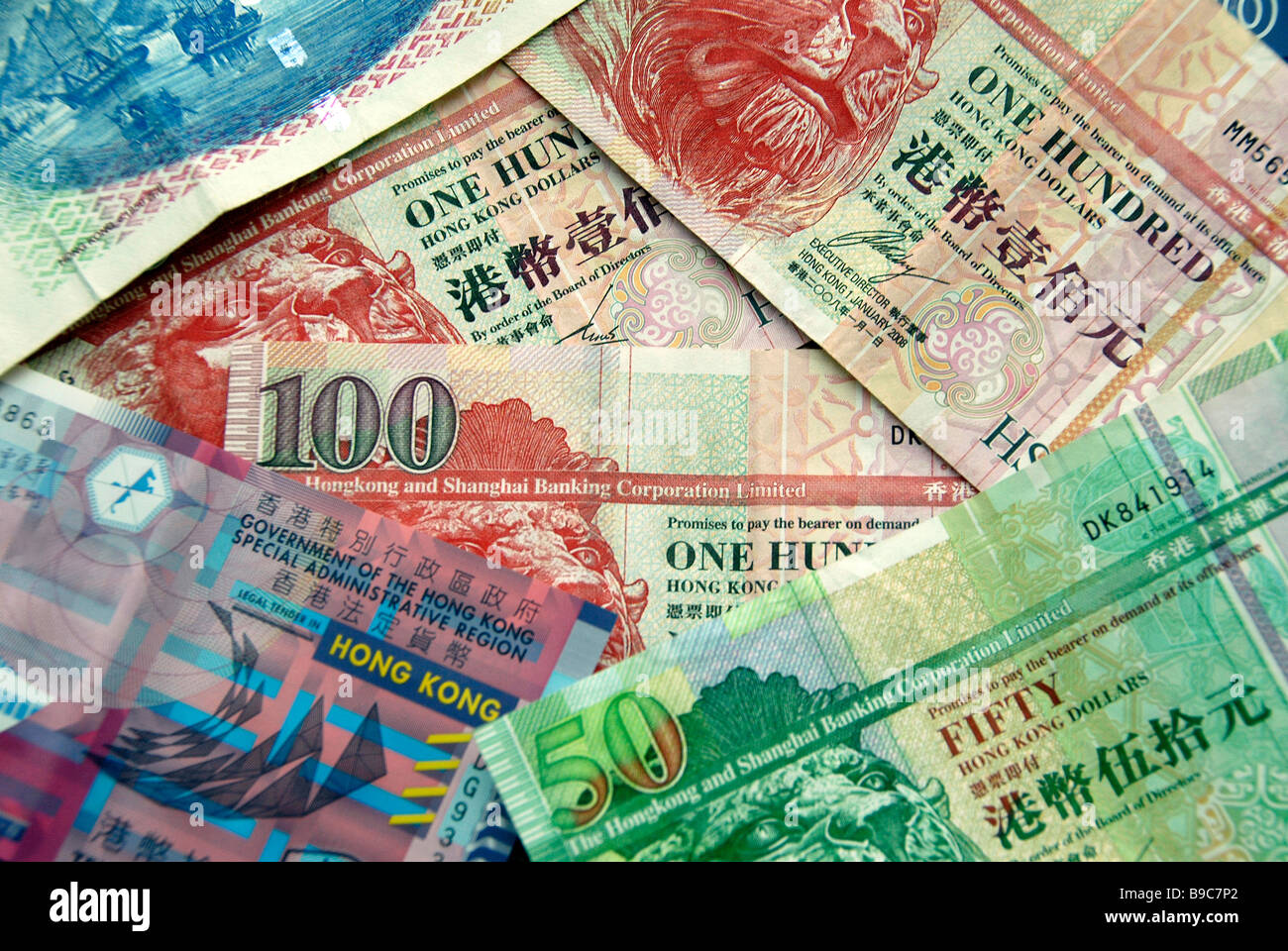 100 hong kong dollar banknote hi-res stock photography and images - Alamy