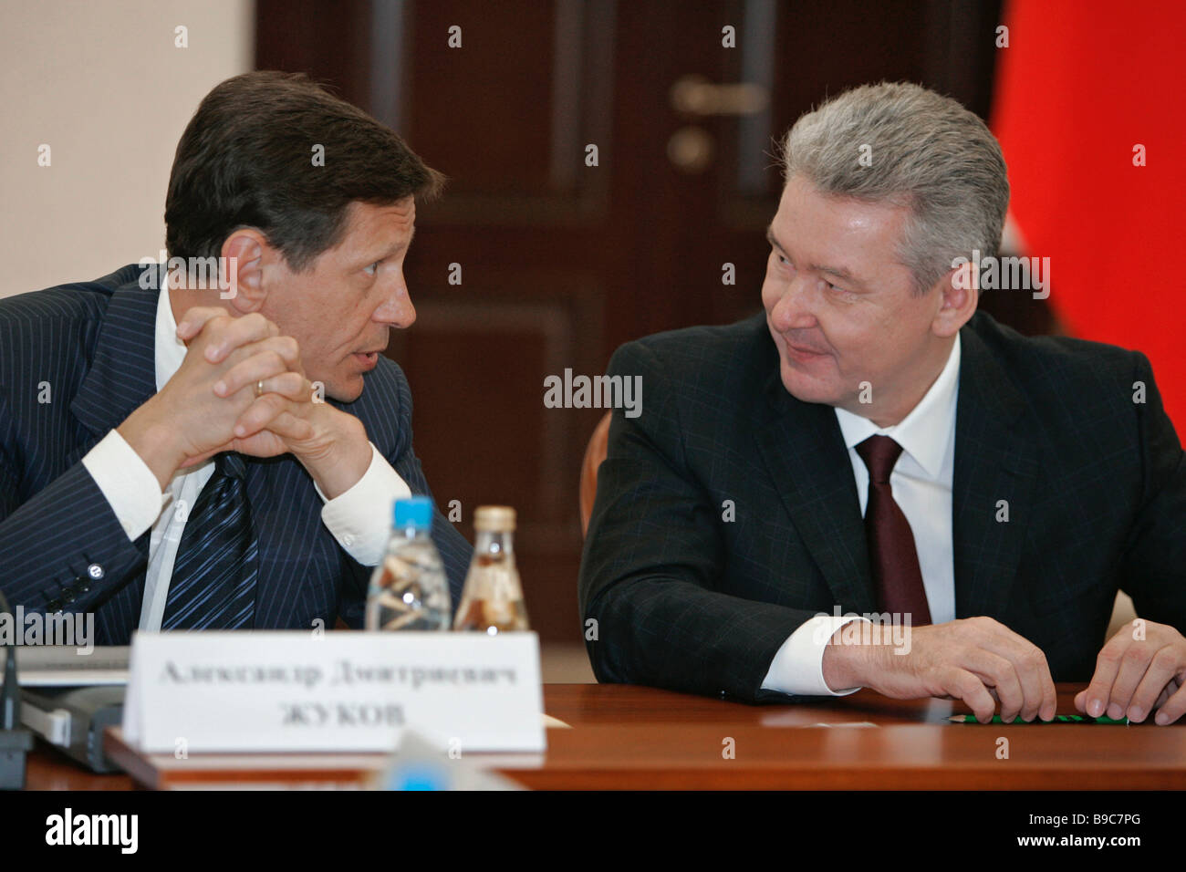 Russian Deputy Prime Minister Alexander Zhukov and Russian presidential ...