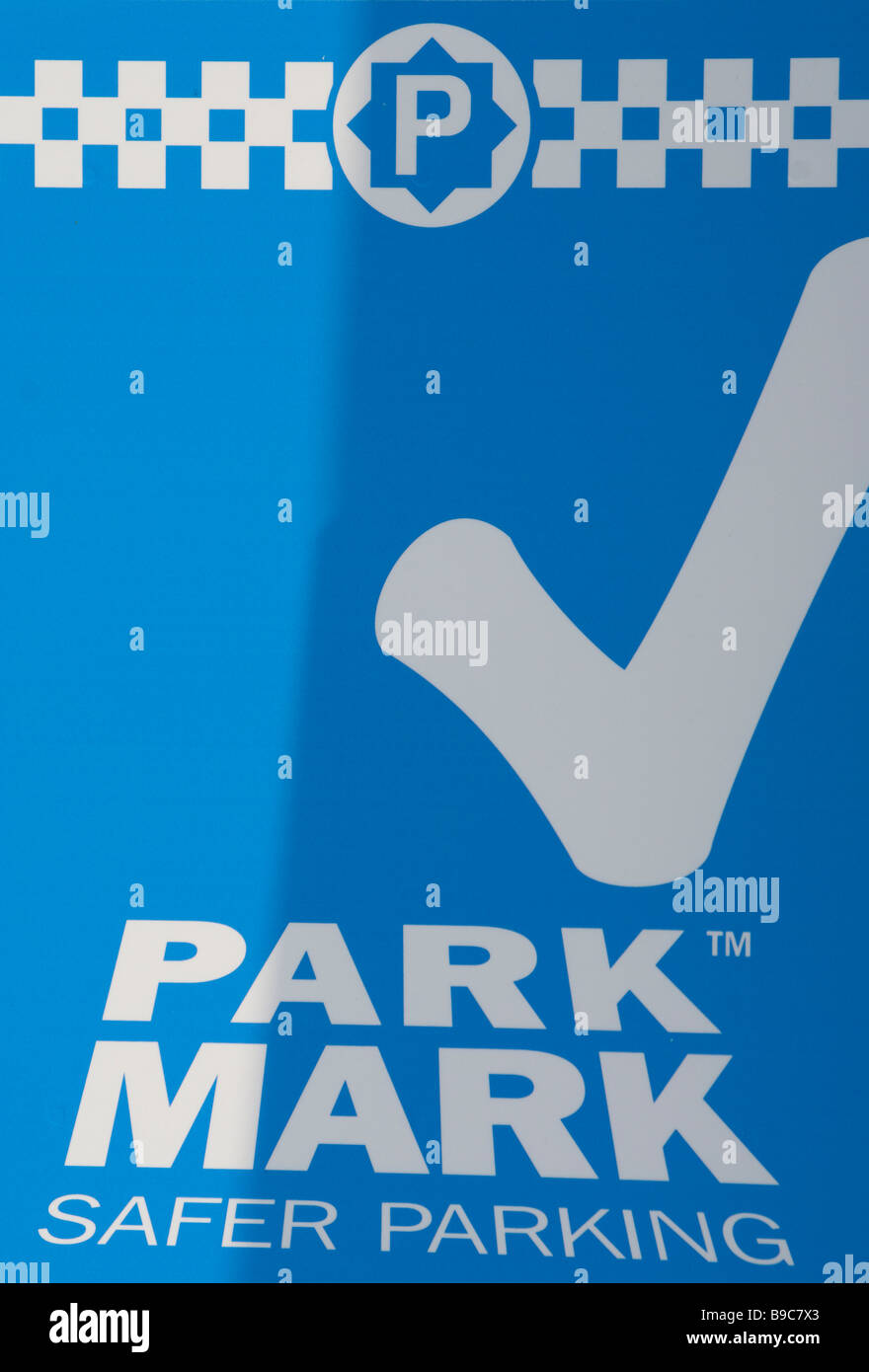 Park Mark Safer Parking Sign Stock Photo - Alamy