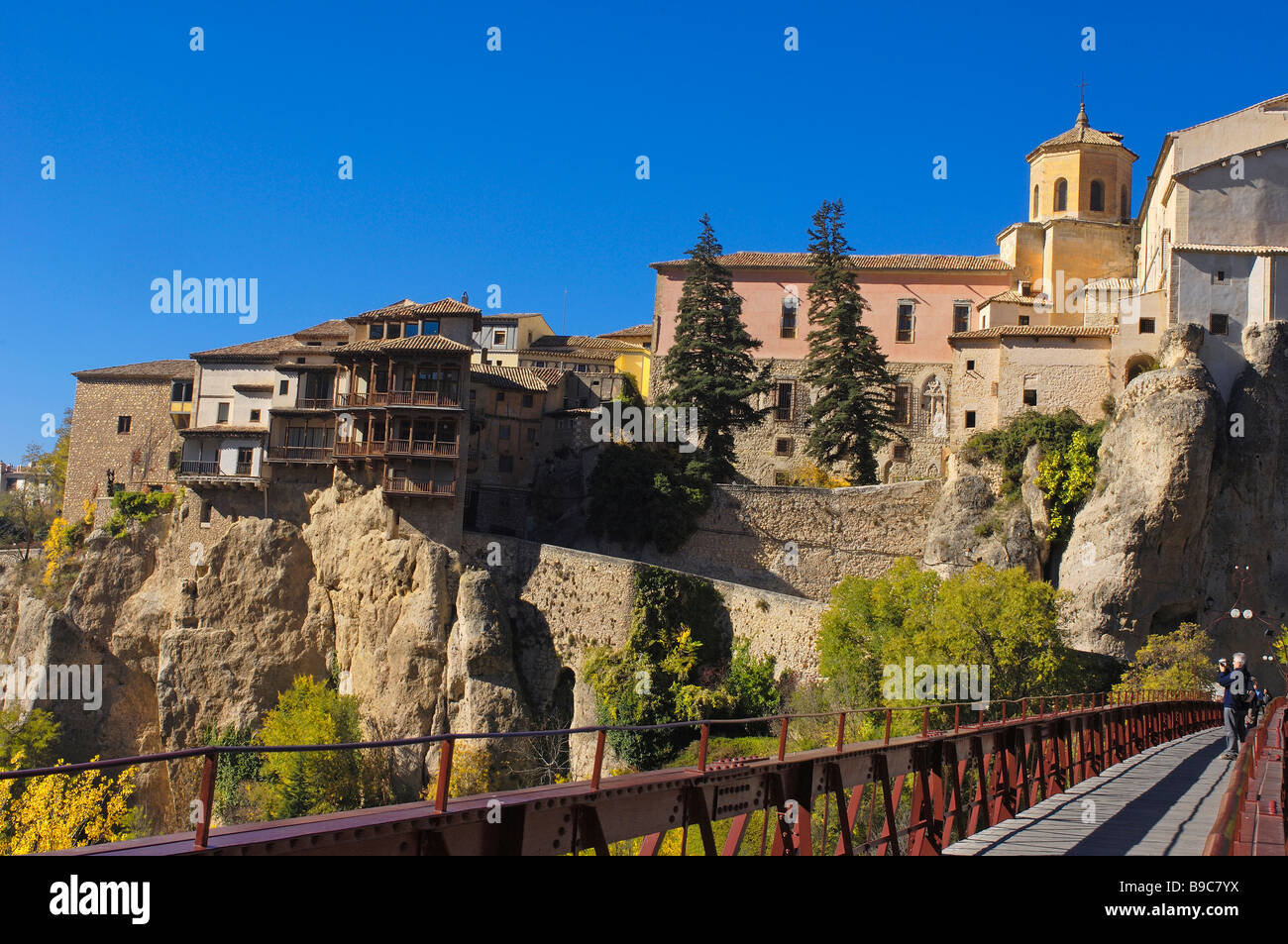 San pablo bridge and the Hanging Houses Cuenca World Heritage Castilla ...