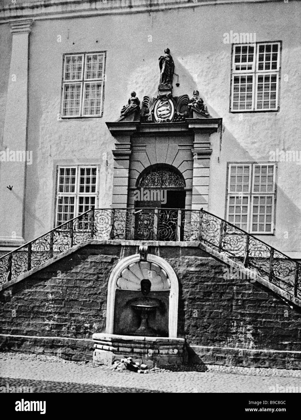 Town Hall entrance in Narva Estonia Stock Photo - Alamy