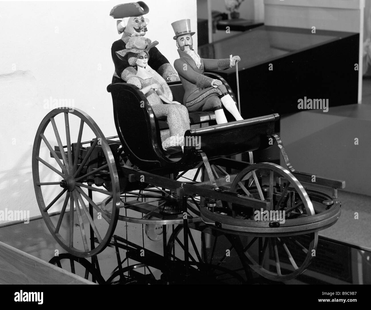 A model of a self propelled vehicle which Russian mechanic Ivan Kulibin ...