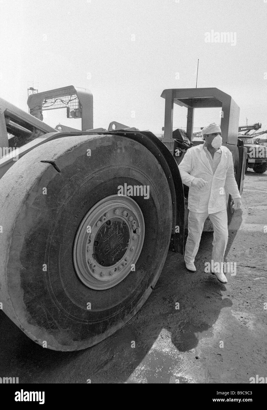 Finnish remote control grader taking off the top soil layer in the ...