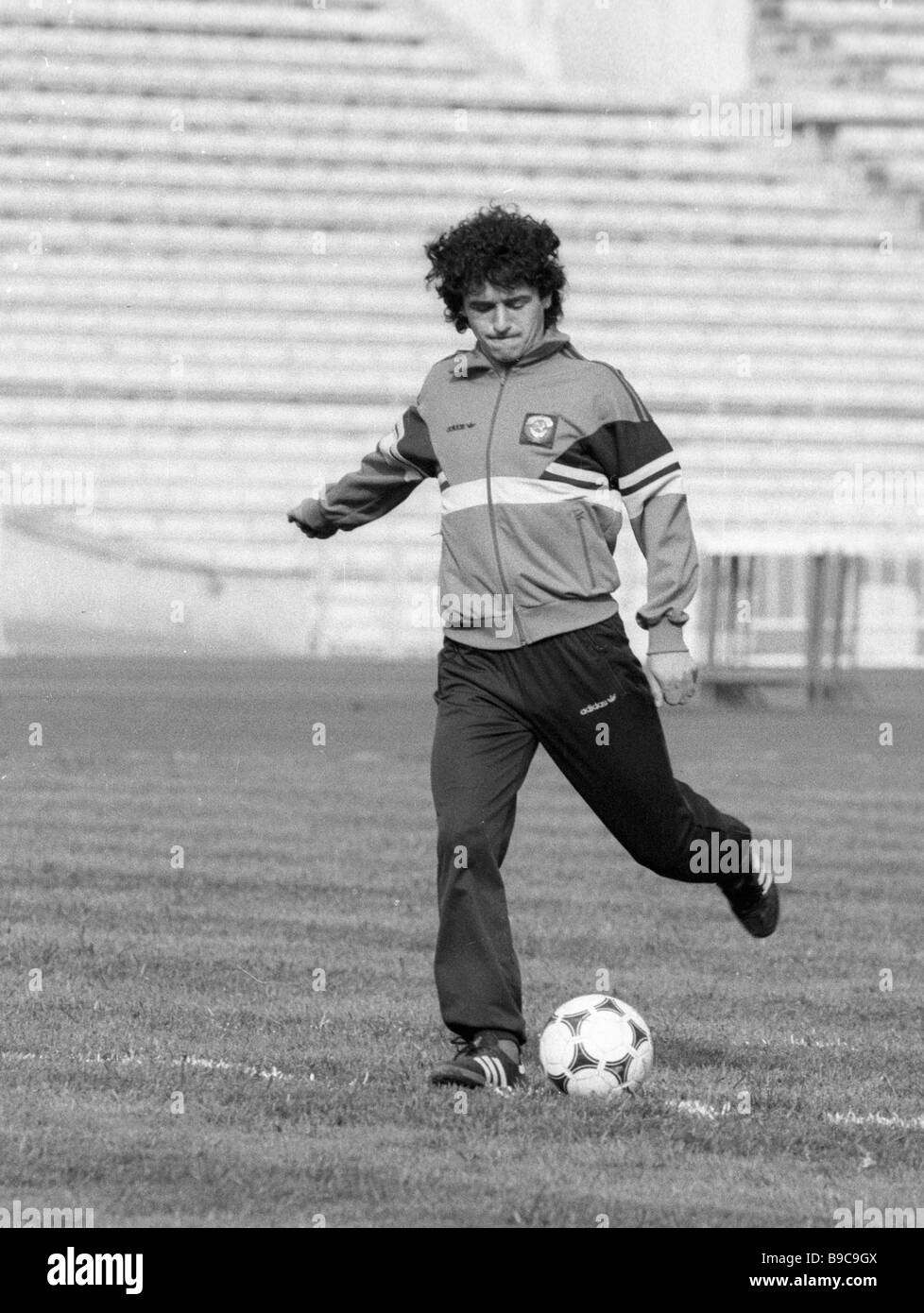 USSR national football team player Andrei Bal training Stock Photo - Alamy