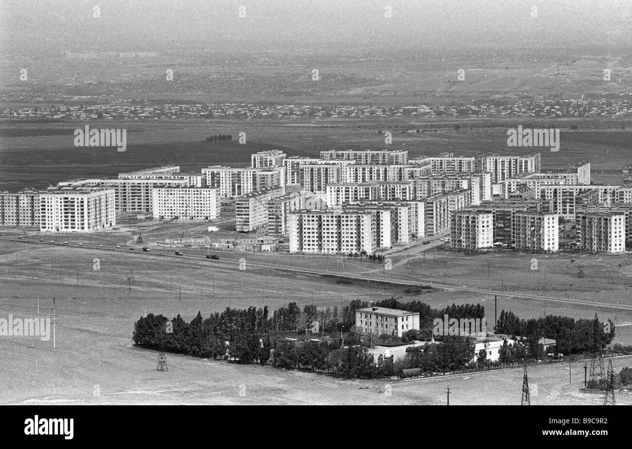 Panorama of Rustavi city Stock Photo - Alamy
