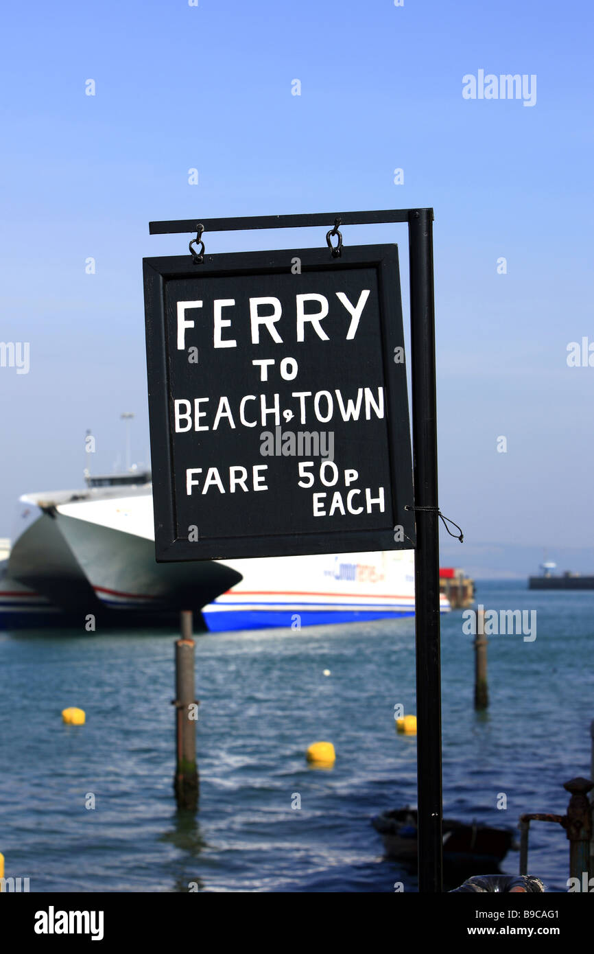 Black and white ferry sign hi-res stock photography and images - Alamy