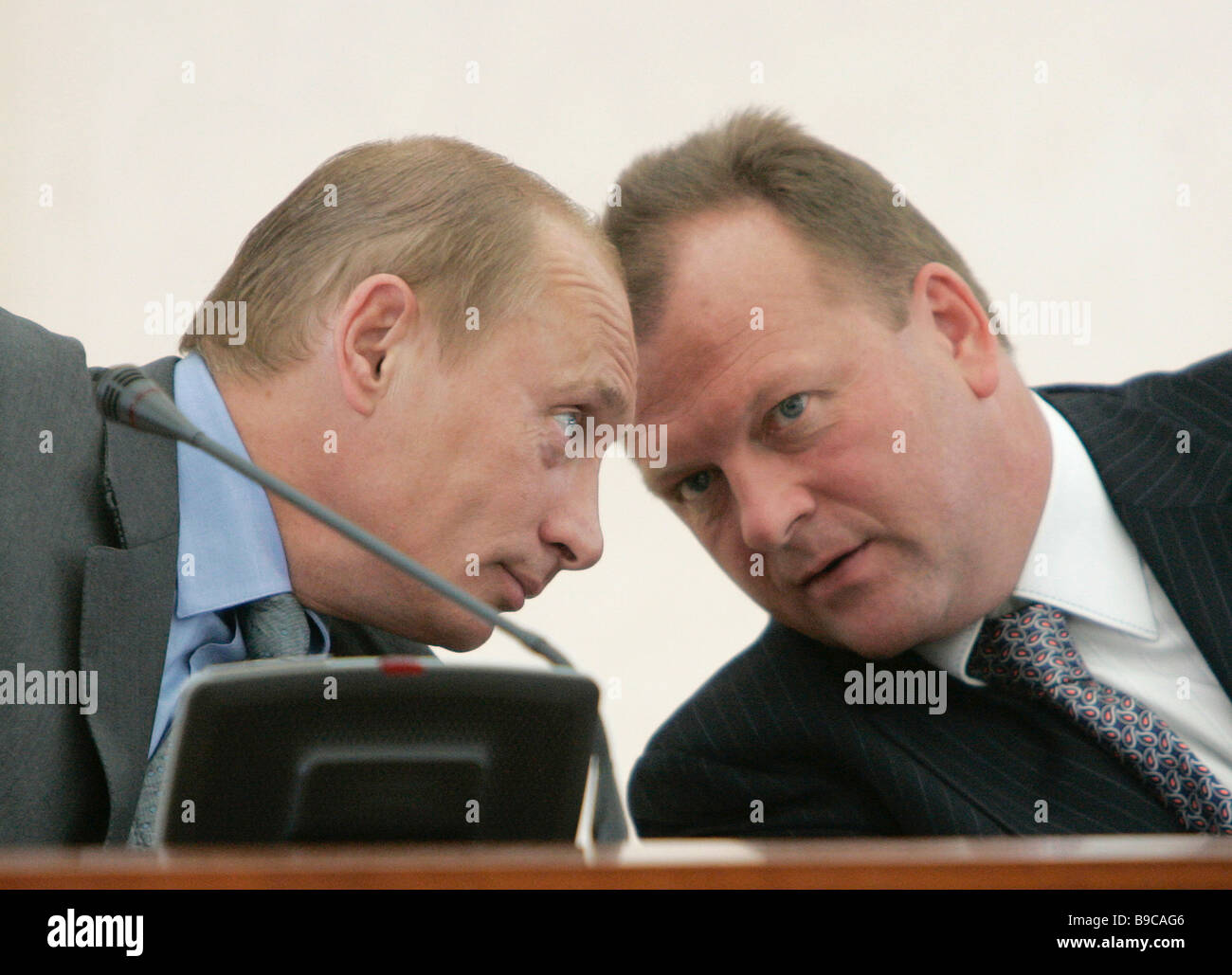 Russian President Vladimir Putin and European Judo Union head Marius ...