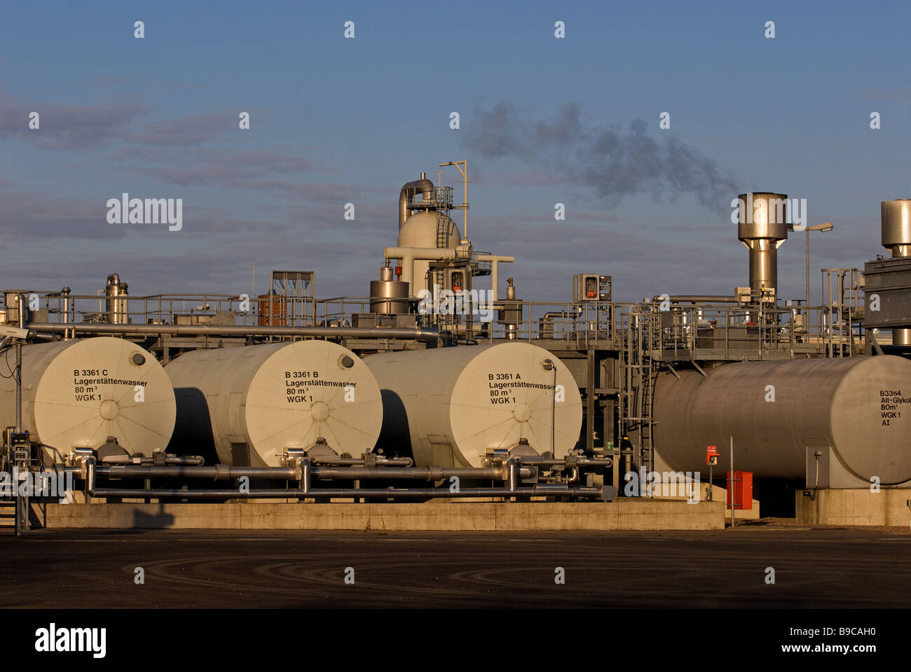 Wingas natural gas storage facility, Rehden, Northern Geramny Stock ...