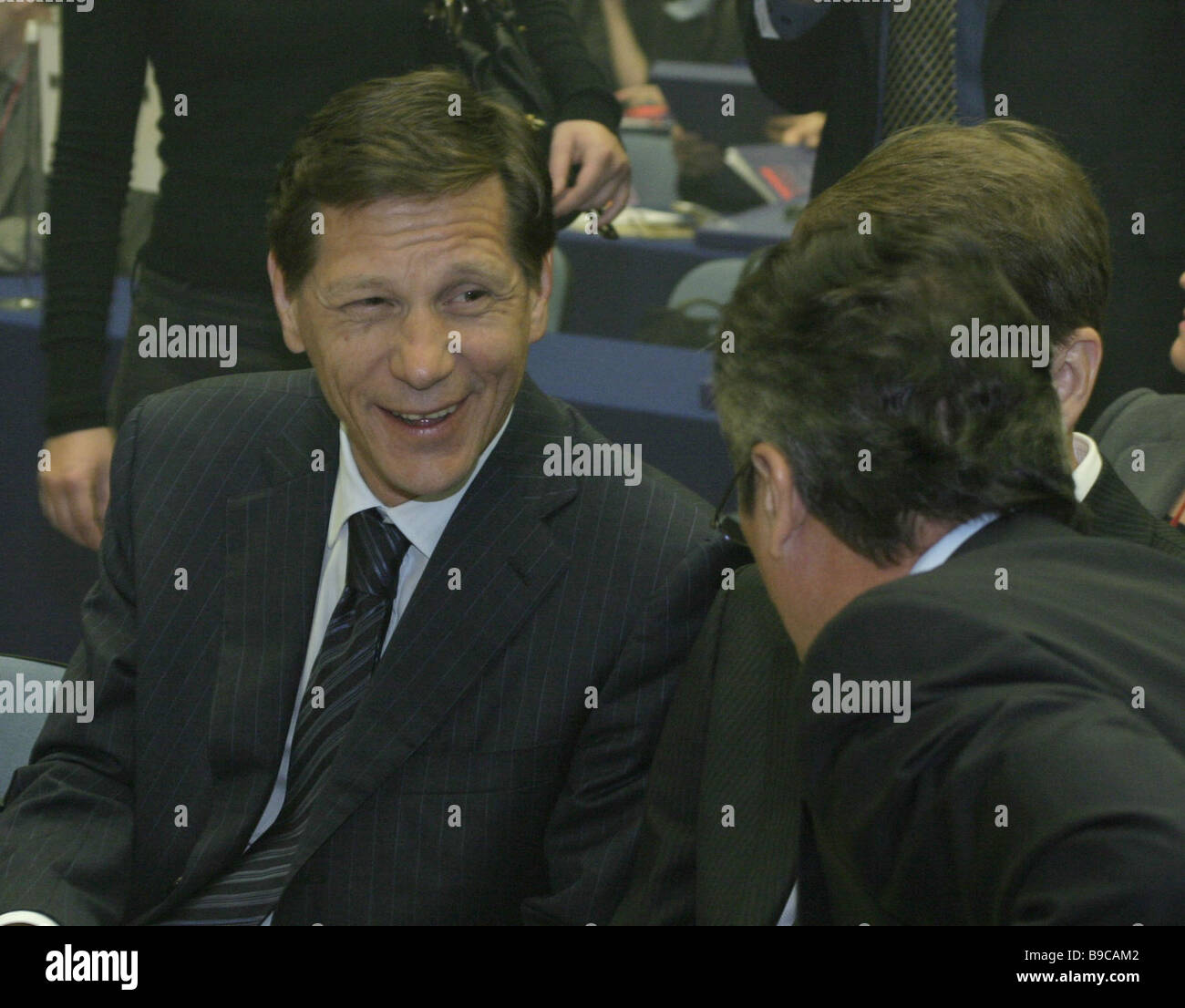 Deputy Prime Minister Alexander Zhukov at the 3rd congress of the All ...