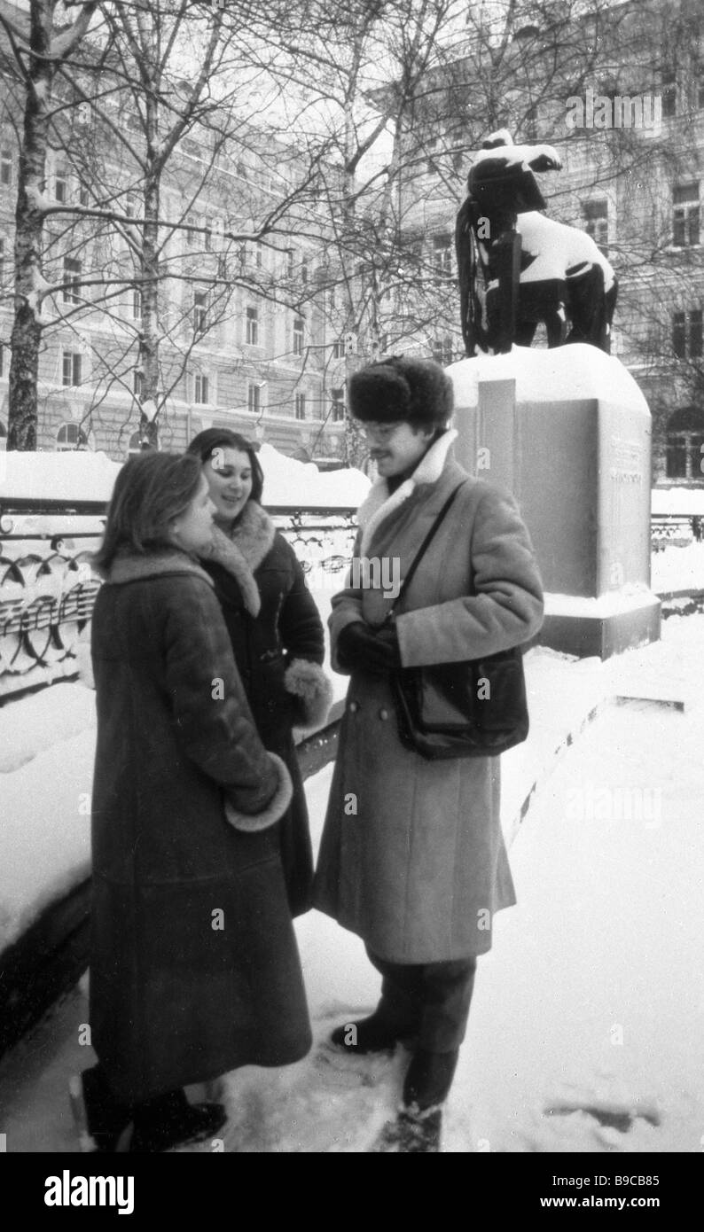 Pianist Stanislav Bunin right near Moscow Conservatory Stock Photo ...