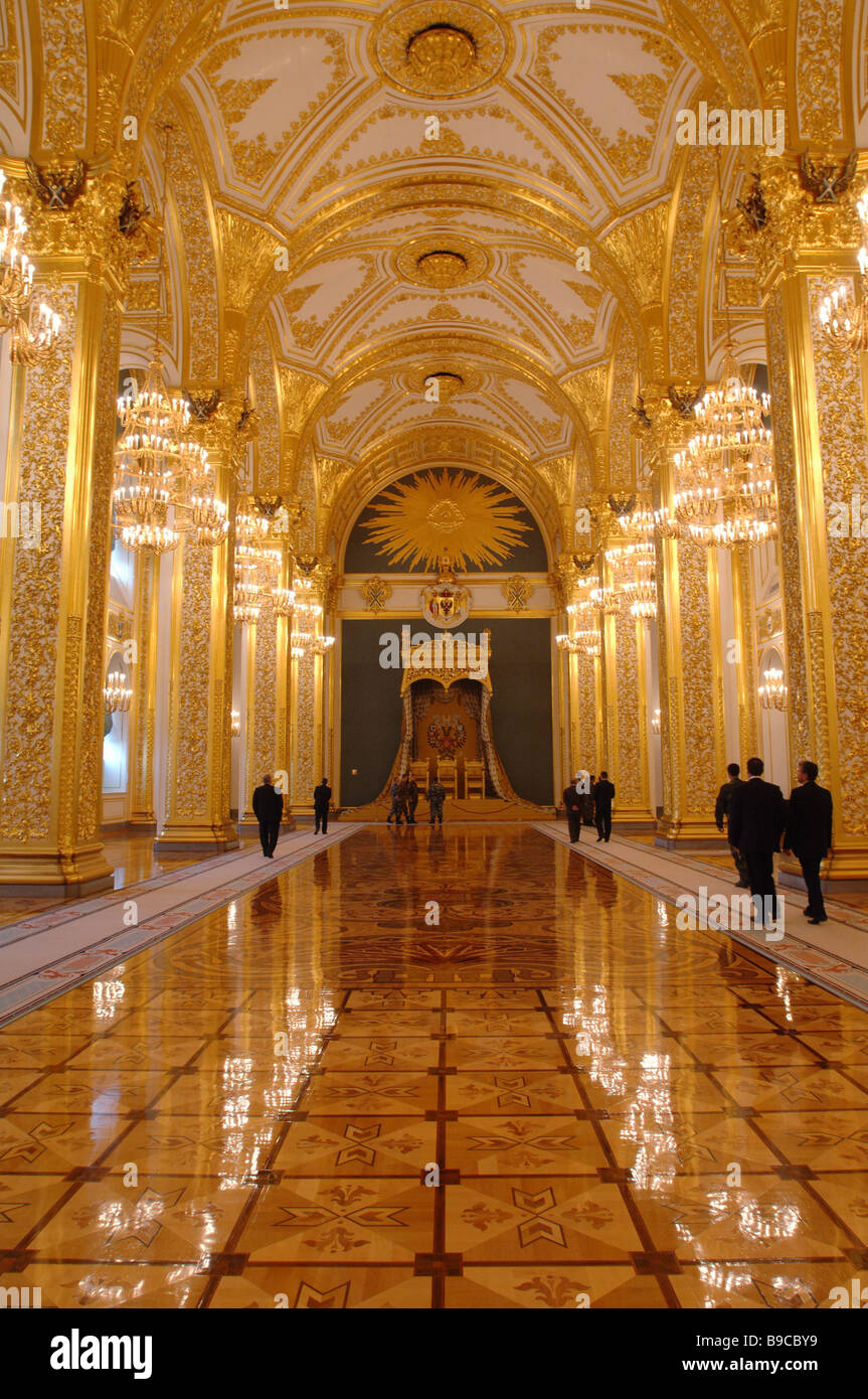 St Alexander s Hall in the Great Kremlin Palace Stock Photo - Alamy