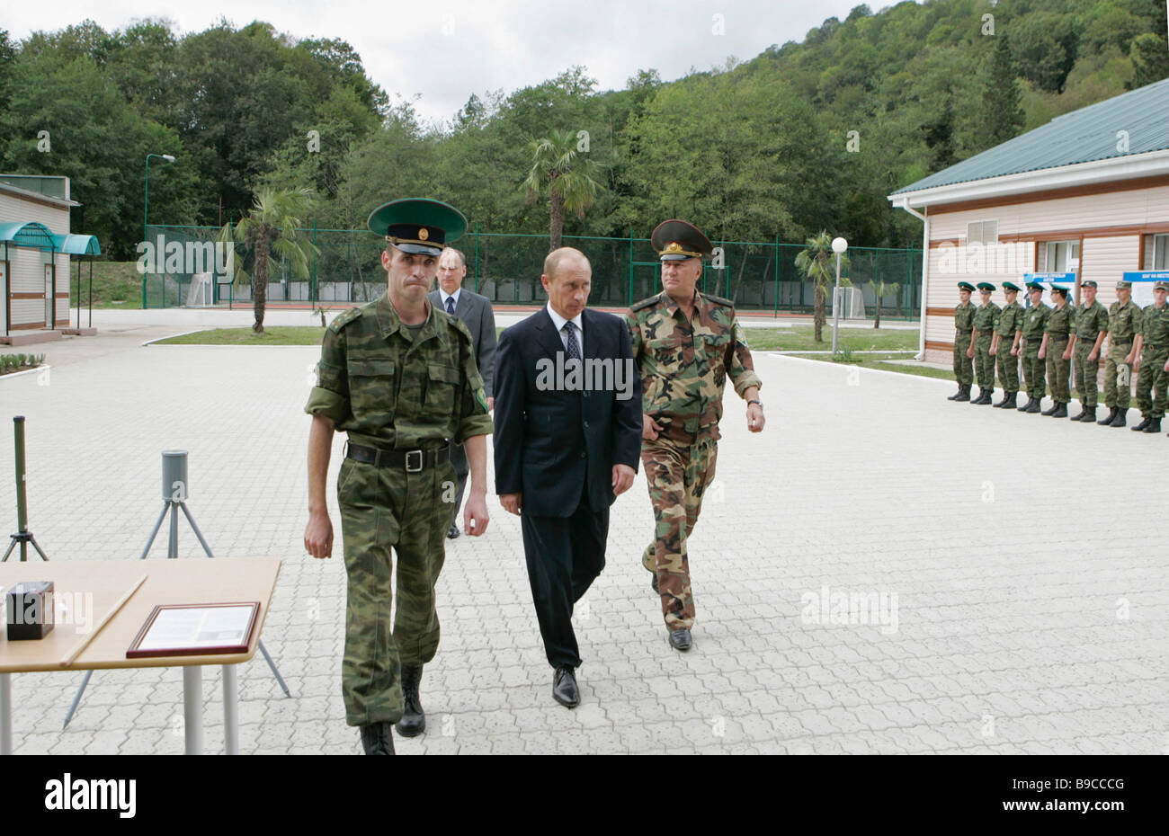 Border station chief Captain Sergei Korobov Russian President Vladimir ...