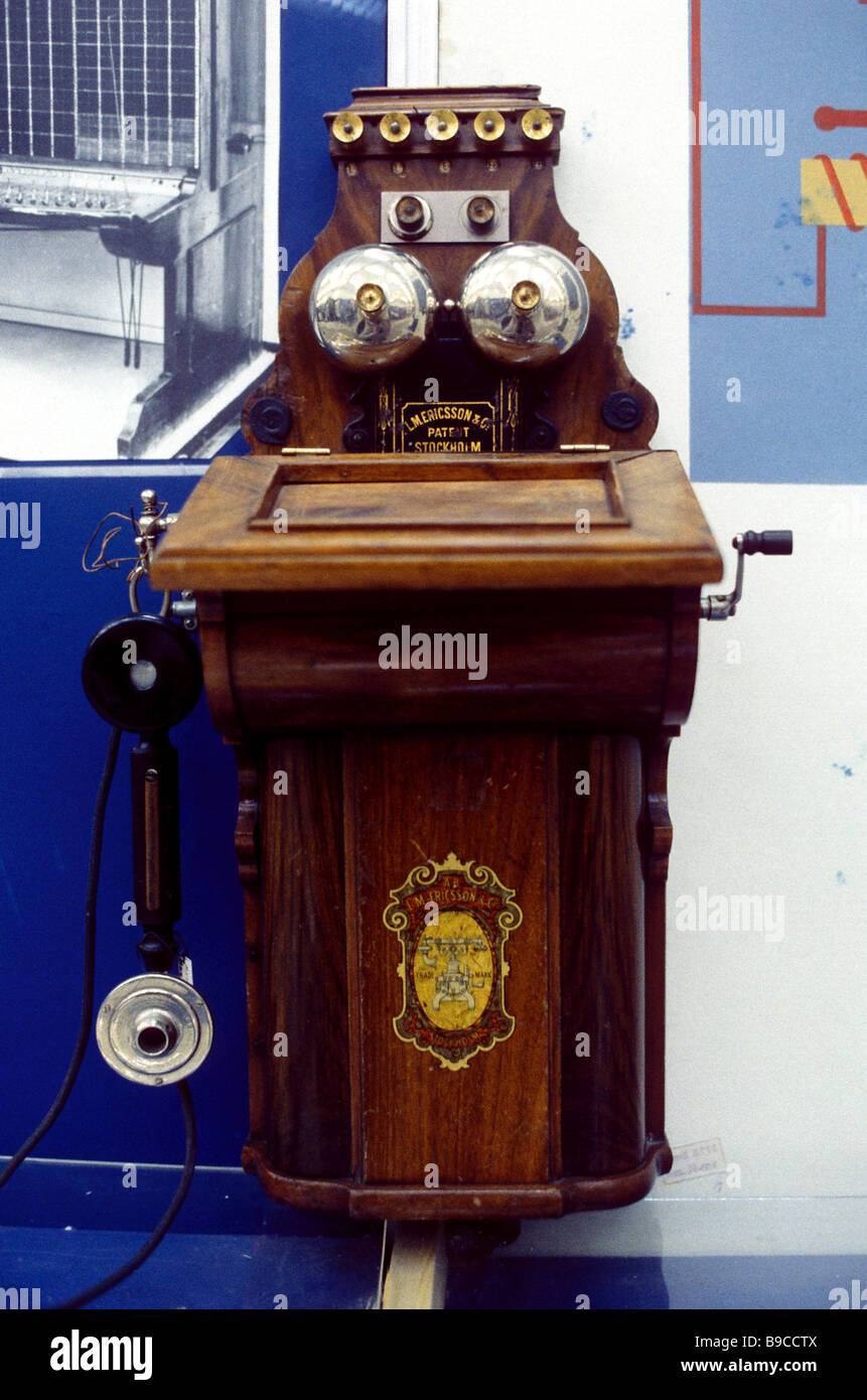 The Moscow Telephones Museum The Erickson telephone set 1895 Sweden ...