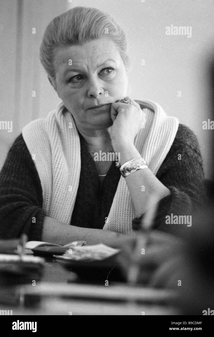 Vija Artmane People s Actress of the USSR Stock Photo - Alamy
