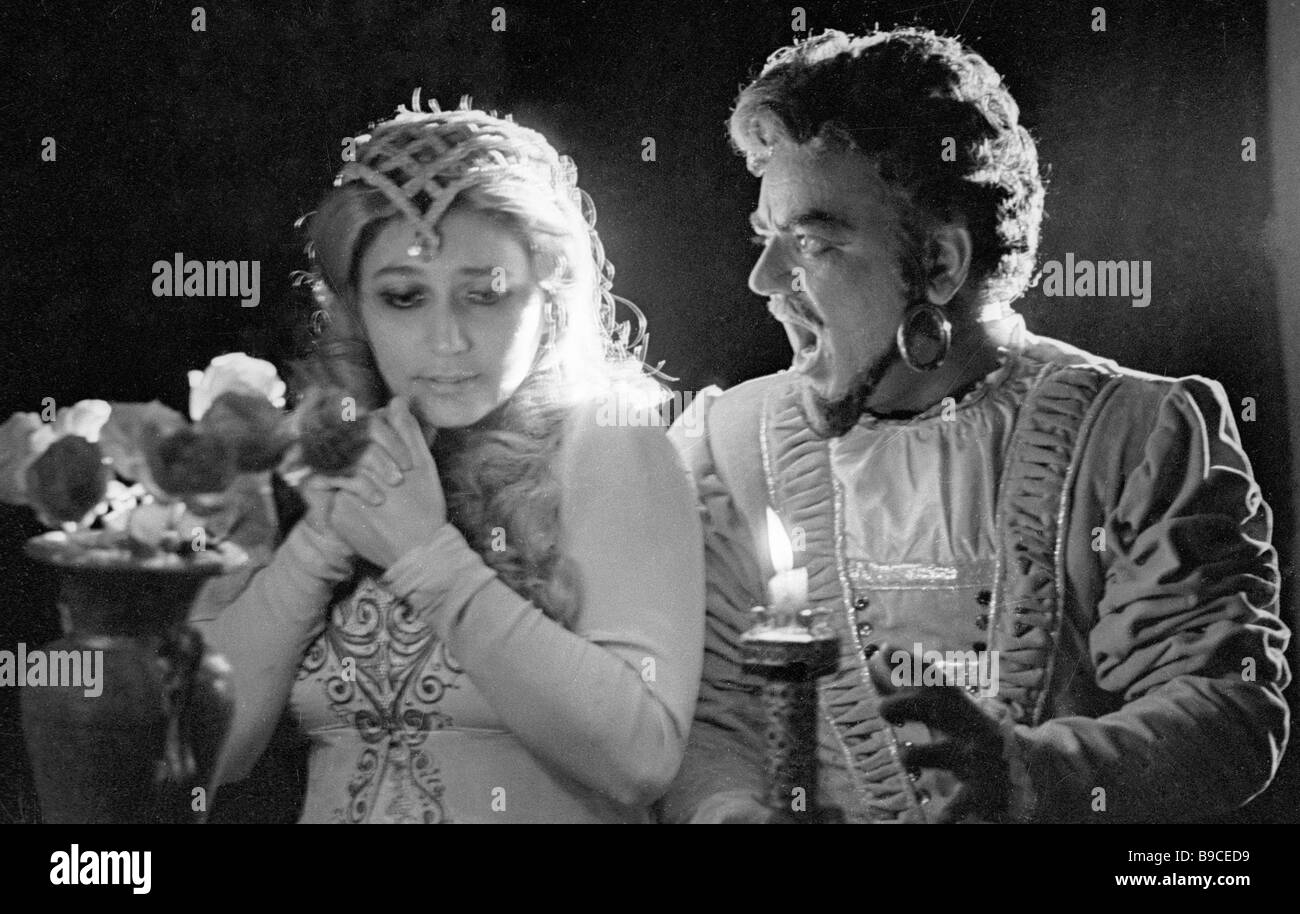 People s Artist of the USSR Lyutfiyar Imanov right a soloist of the ...