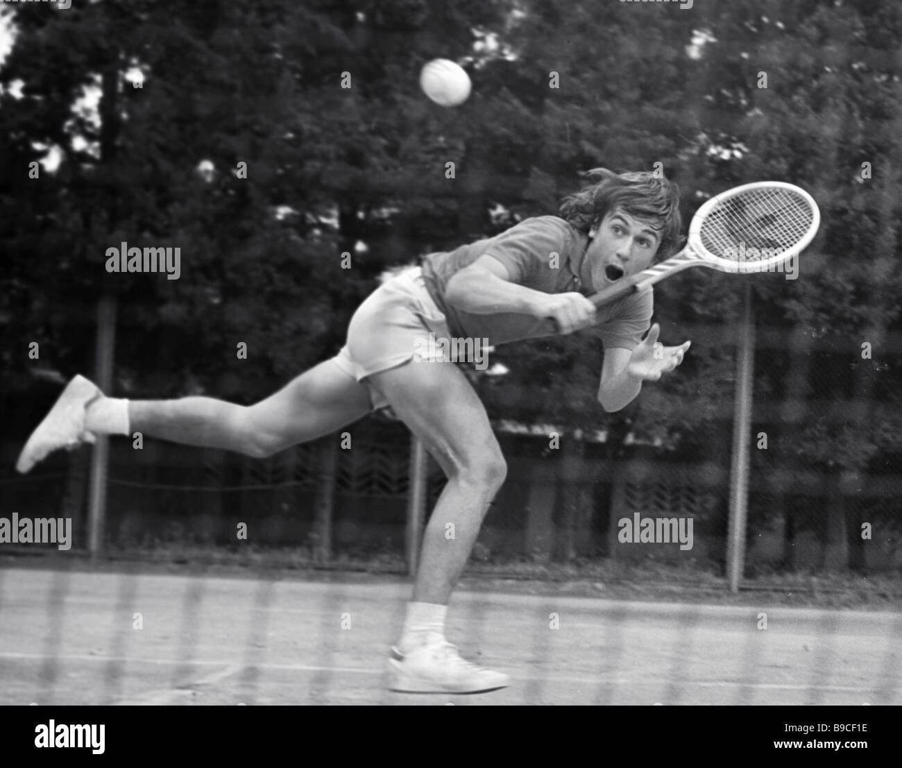 Soviet tennis player world class athlete Vadim Borisov Stock Photo - Alamy