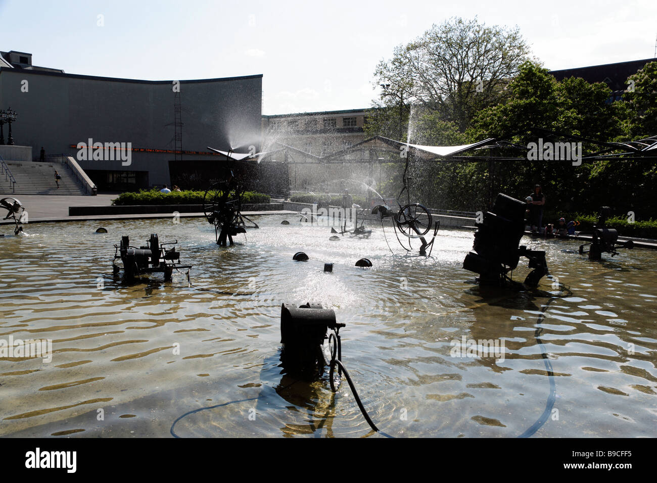 Jean Tinguely fountain carnival fountain Theaterplatz Basel Canton ...