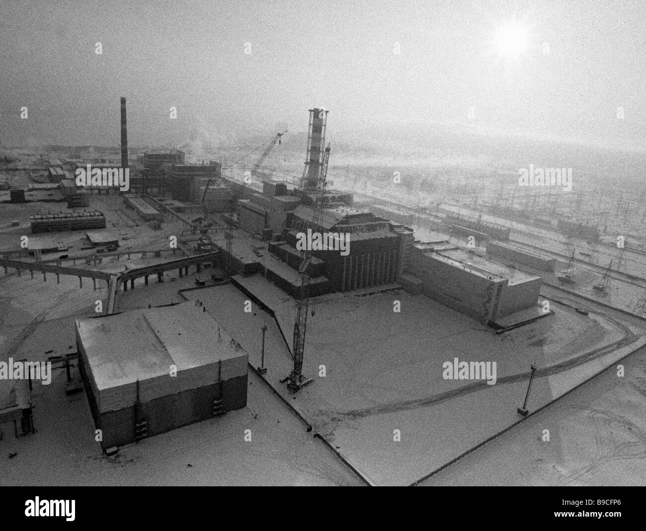 View pf Chernobyl nuclear power plant Stock Photo - Alamy